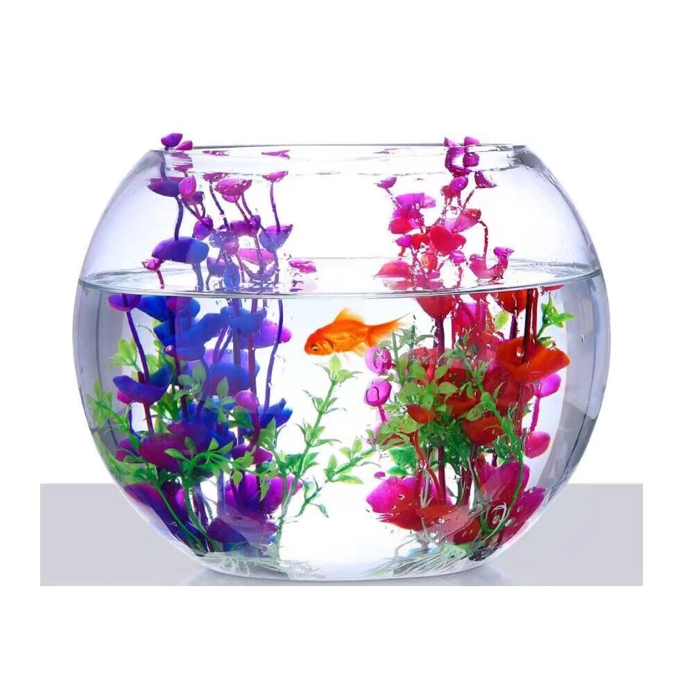 Planta artificiala acvariu, Plastic, Verde - eMAG.ro