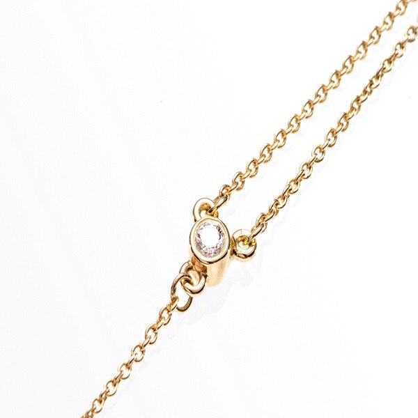 Colier Rain Drop, cu Diamant, Aur 14 K - eMAG.ro