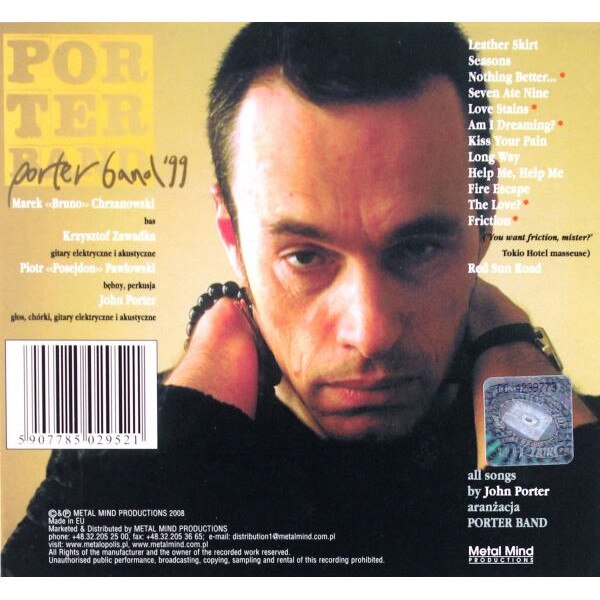 John Porter: Porter Band '99 (digipack) [CD] - eMAG.hu