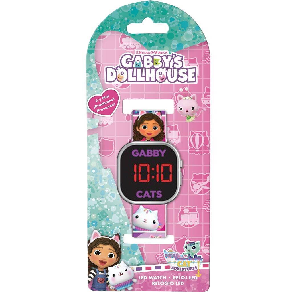Ceas mana copii, LED, Gabby's Dollhouse - eMAG.ro