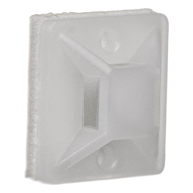 Suporturi Autocolante din Plastic Albe pentru Coliere Cabluri, 2x2cm ...