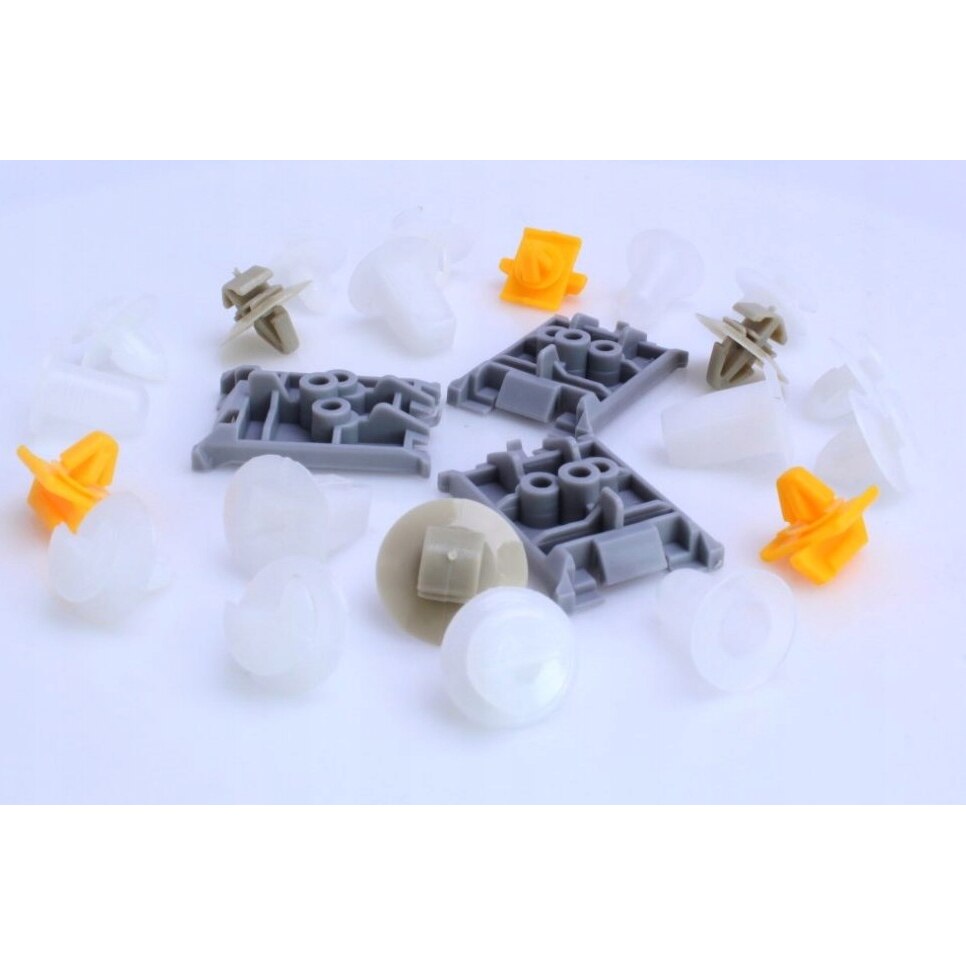 Set cleme fixare auto Asta, 300 piese, diverse tipuri, plastic ...