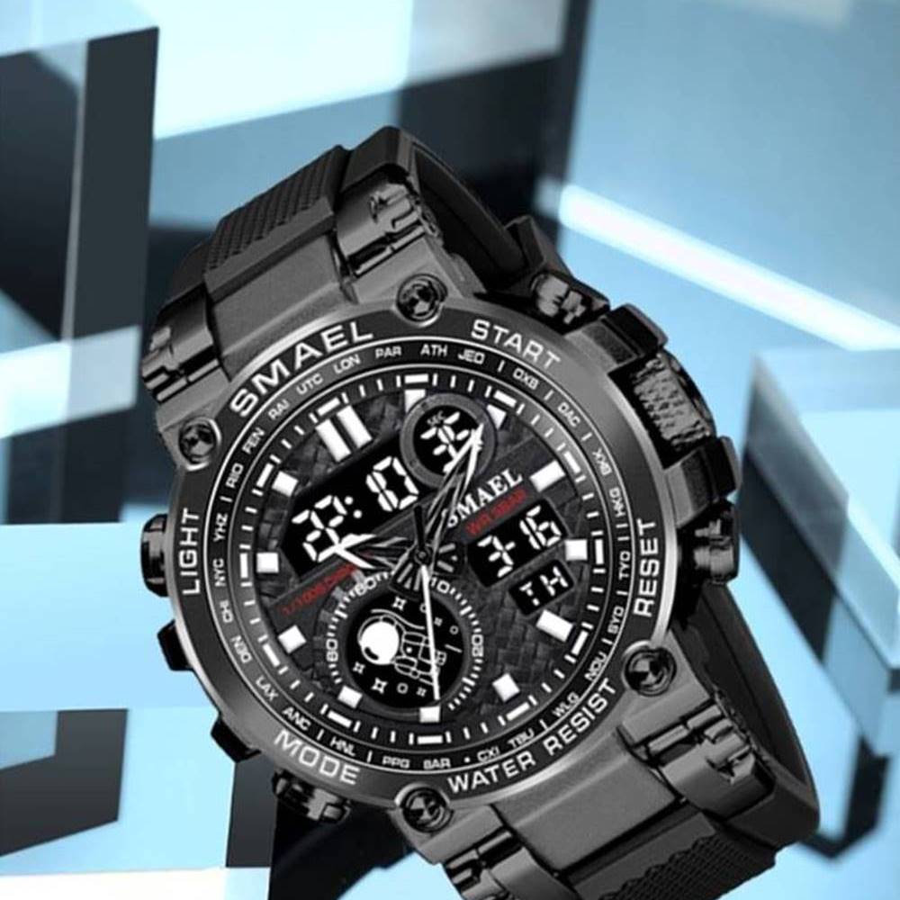 Ceas barbatesc Casual View, Dual Time, Afisaj Digital Analog ...