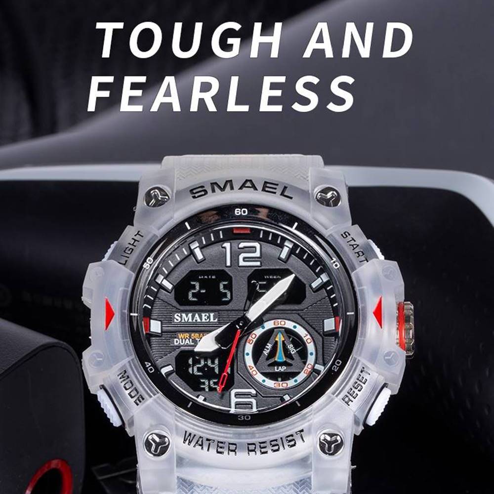 Ceas barbatesc Sport Level, Dual Time, Afisaj Digital Analog ...