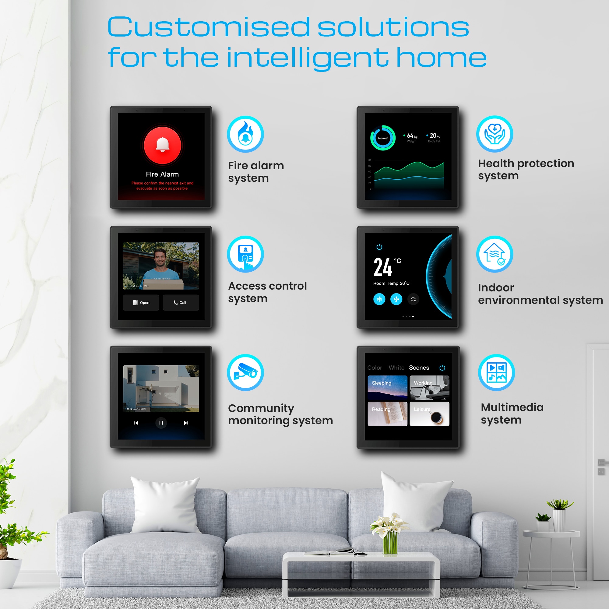 Контролен панел Extralink Smart Life, Wi-Fi, Smart Home, Bluetooth ...