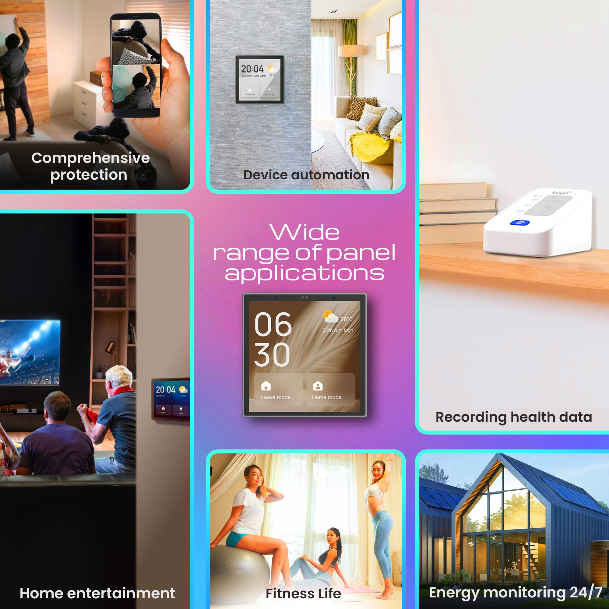 Контролен панел Extralink Smart Life, Wi-Fi, Smart Home, Bluetooth ...