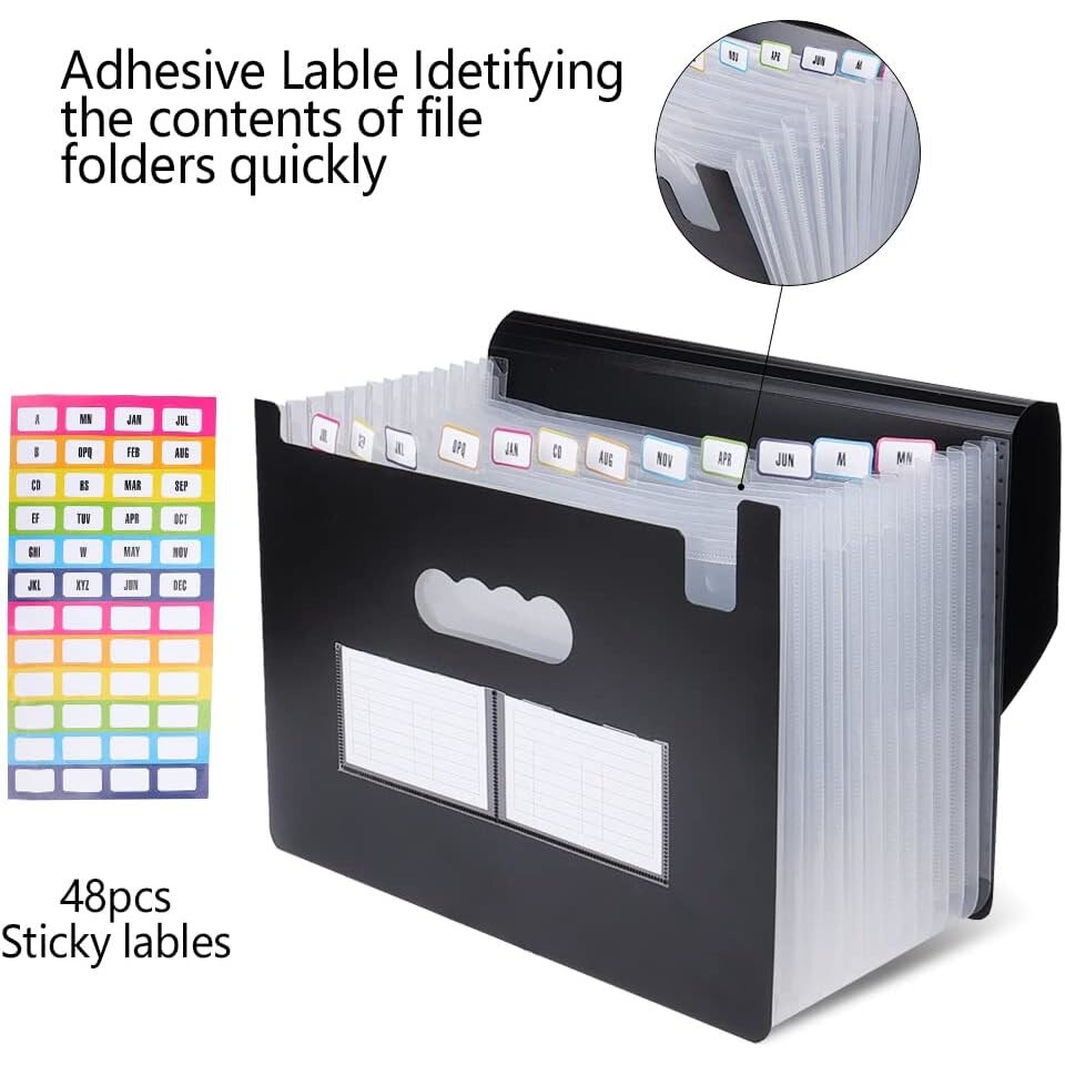 Organizator de documente acordeon, Daladen, 13 buzunare, Format A4 ...