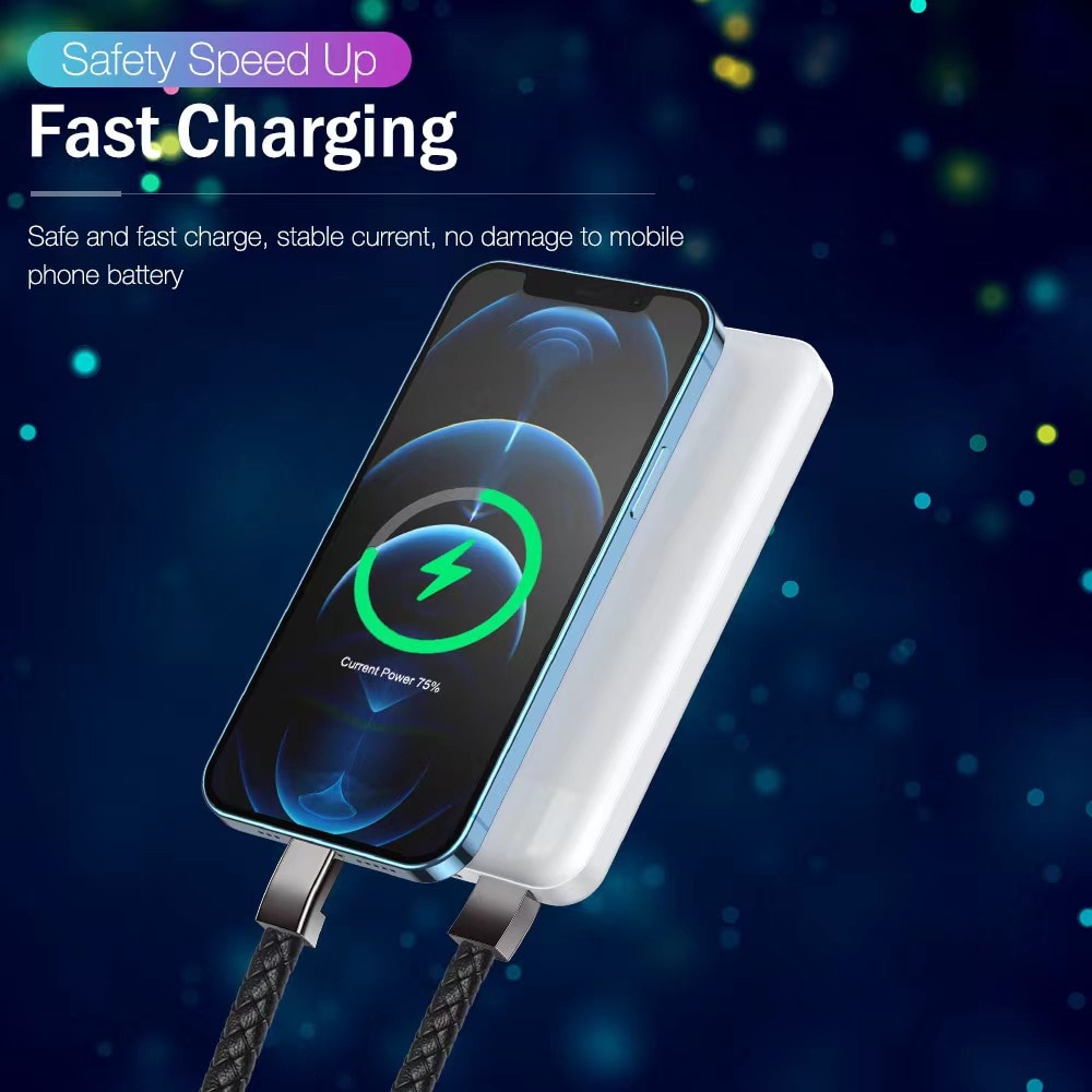 Cablu incarcare telefon tip bratara, Super Fast Charger, Type C, 20 cm ...
