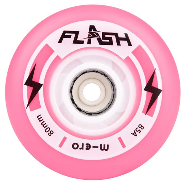 Roata role, Micro, Flash Wheel, 80 mm, Poliuretan, Roz - eMAG.ro