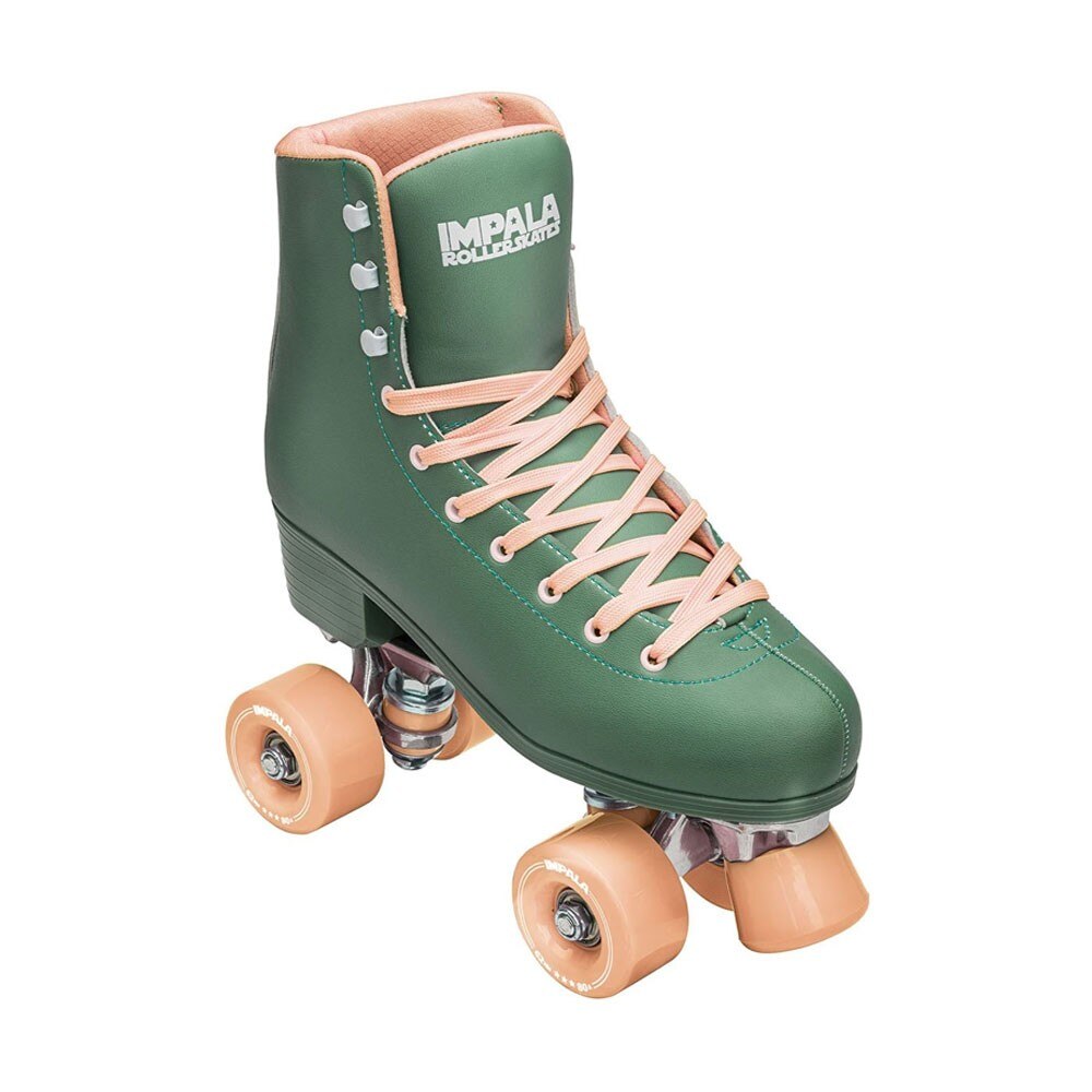 Patine cu rotile Impala, Verde/Bej, 38 - eMAG.ro