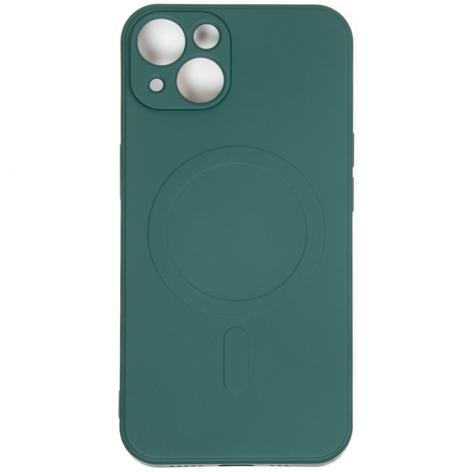 Husa pentru iPhone 13 ZAFIT®, cu incarcare Magsafe, Silicon, Verde ...