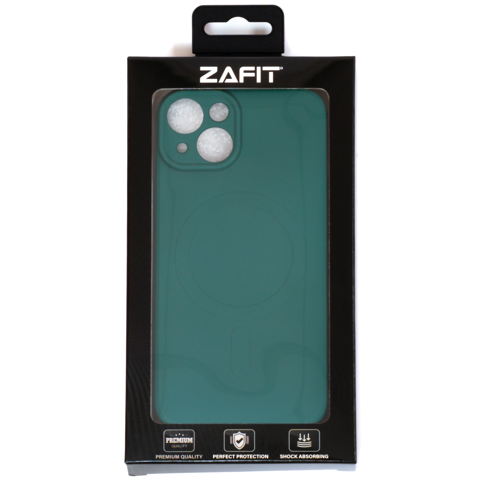 Кейс за iPhone 14 ZAFIT®, с Magsafe зареждане, Силиконов, Зелен - eMAG.bg