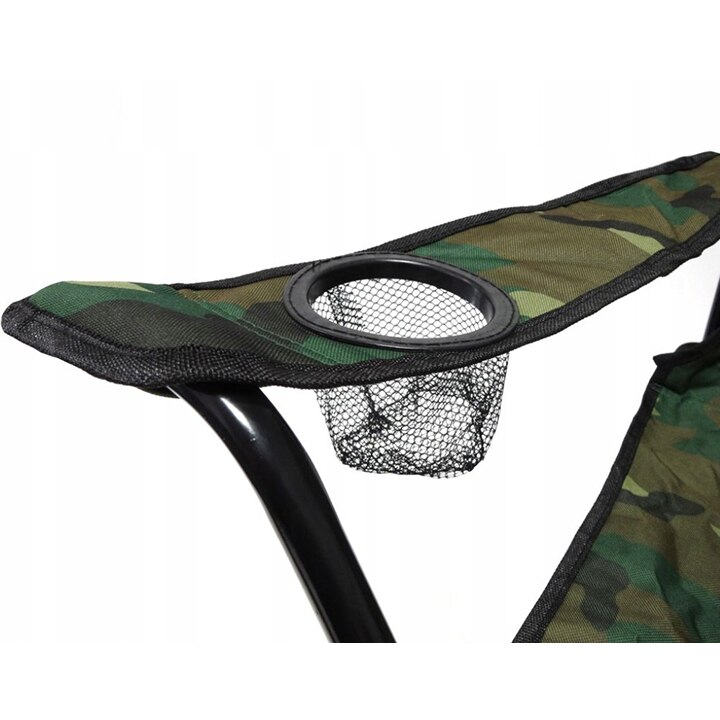 Scaun camping, Evena, Polietilena/ Poliester, 38 x 46 x 80 cm, Verde ...