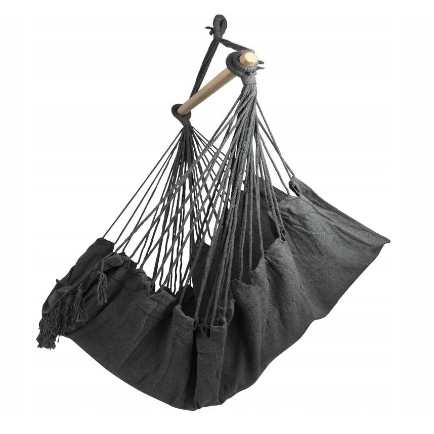 Scaun hamac, Evena, Bumbac, Cu 2 perne, Gri - eMAG.ro
