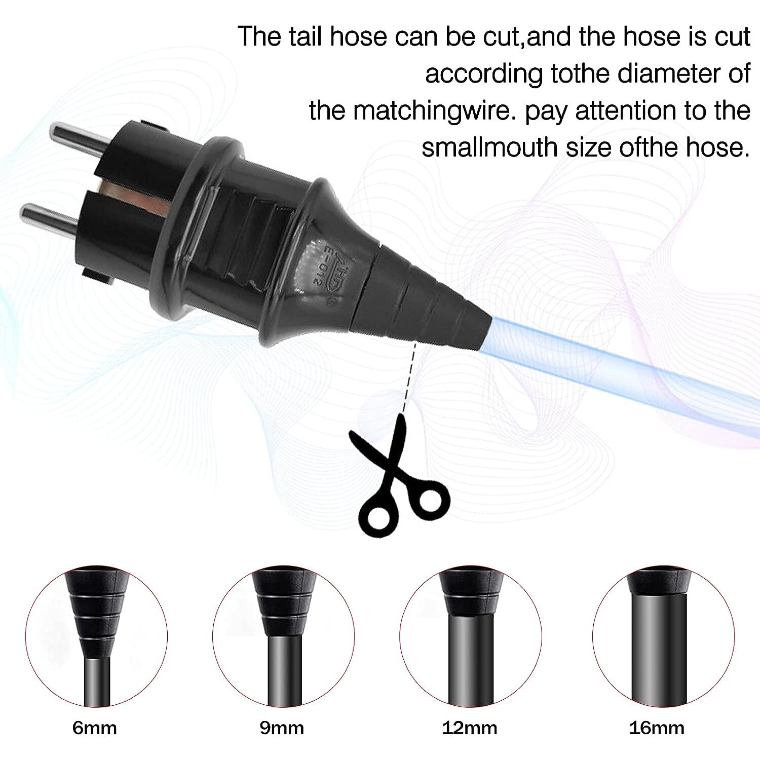 Set 3 stechere electrice masculin, Sunmostar, Cauciuc, 250 V, Negru ...