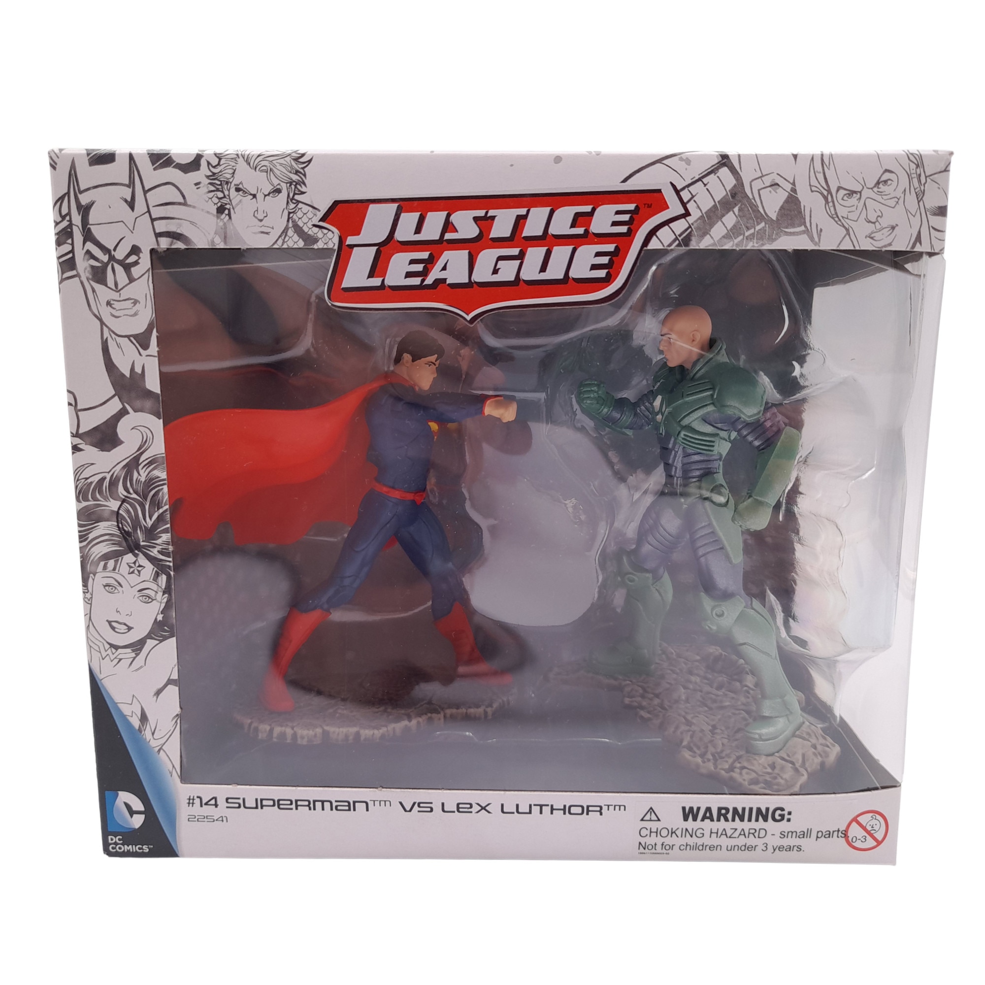 Set doua figurine IdeallStore®, Superman vs Lex Luthor, plastic, editie ...