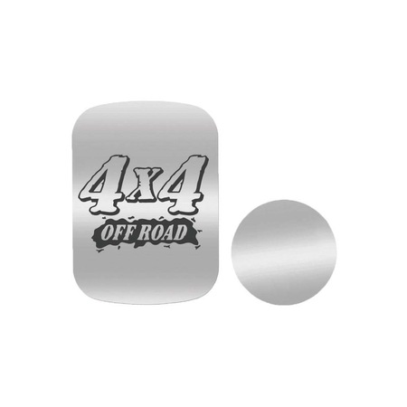 Set 2x Placuta Metalica Pentru Suport Auto Magnetic, Cu Adeziv, 4x4 Off ...