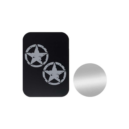 Set 2x Placuta Metalica Pentru Suport Auto Magnetic, Cu Adeziv, Offroad ...