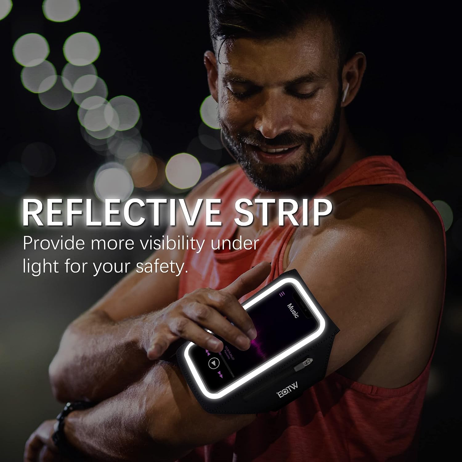 Husa banderola telefon de brat pentru alergat, sala, plimbari, yoga, cu ...