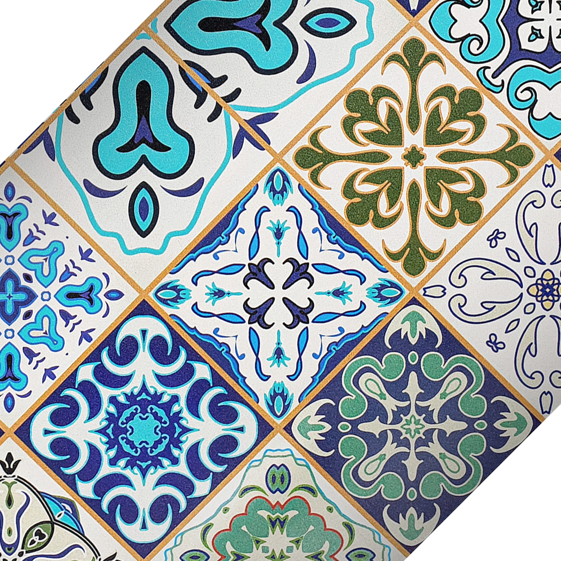 Autocolant mobila de bucatarie mozaic oriental, 45 x 490 cm ...