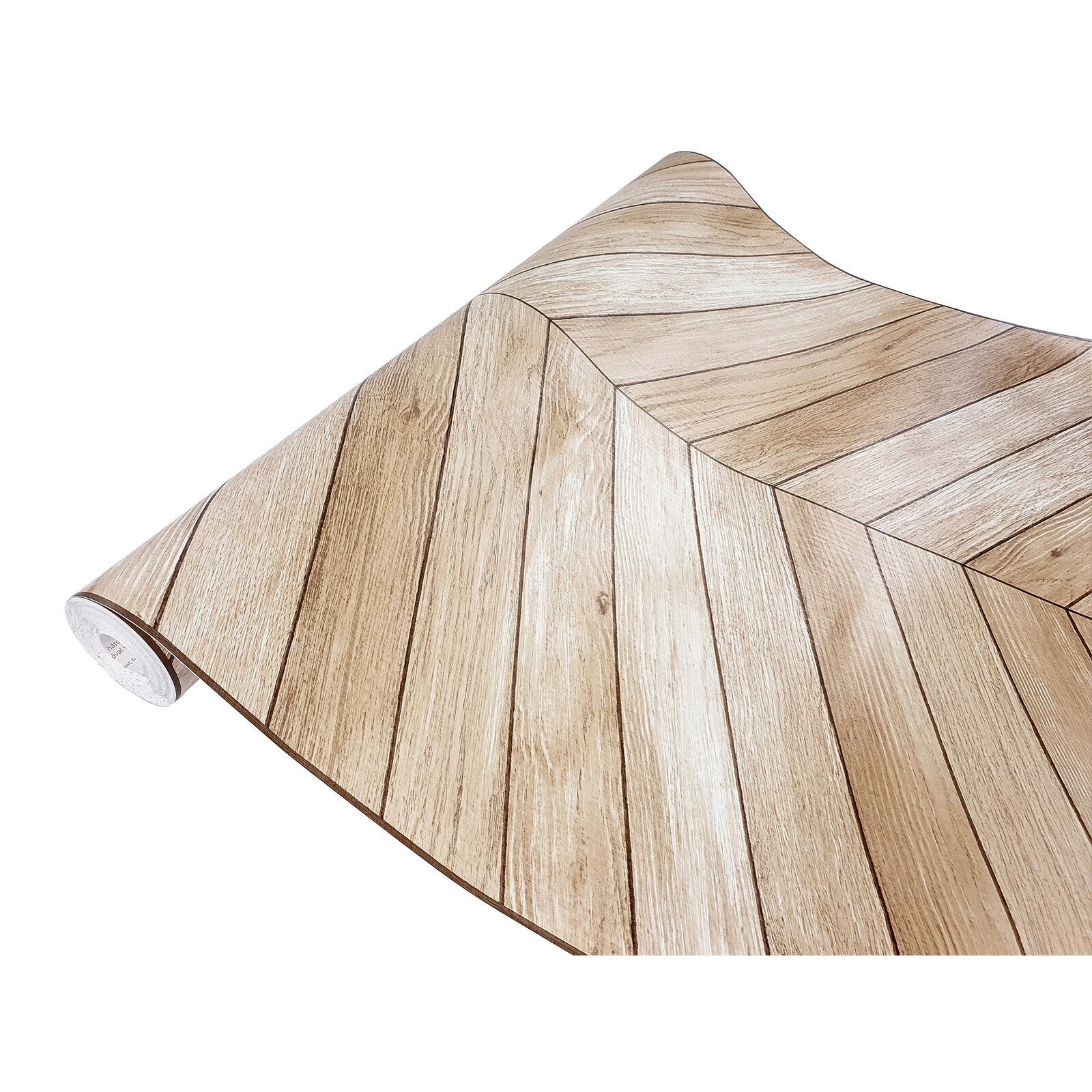 Tapet auto-adeziva pentru usa bej herringbone, DecoMeister®, 67 x 25 cm ...