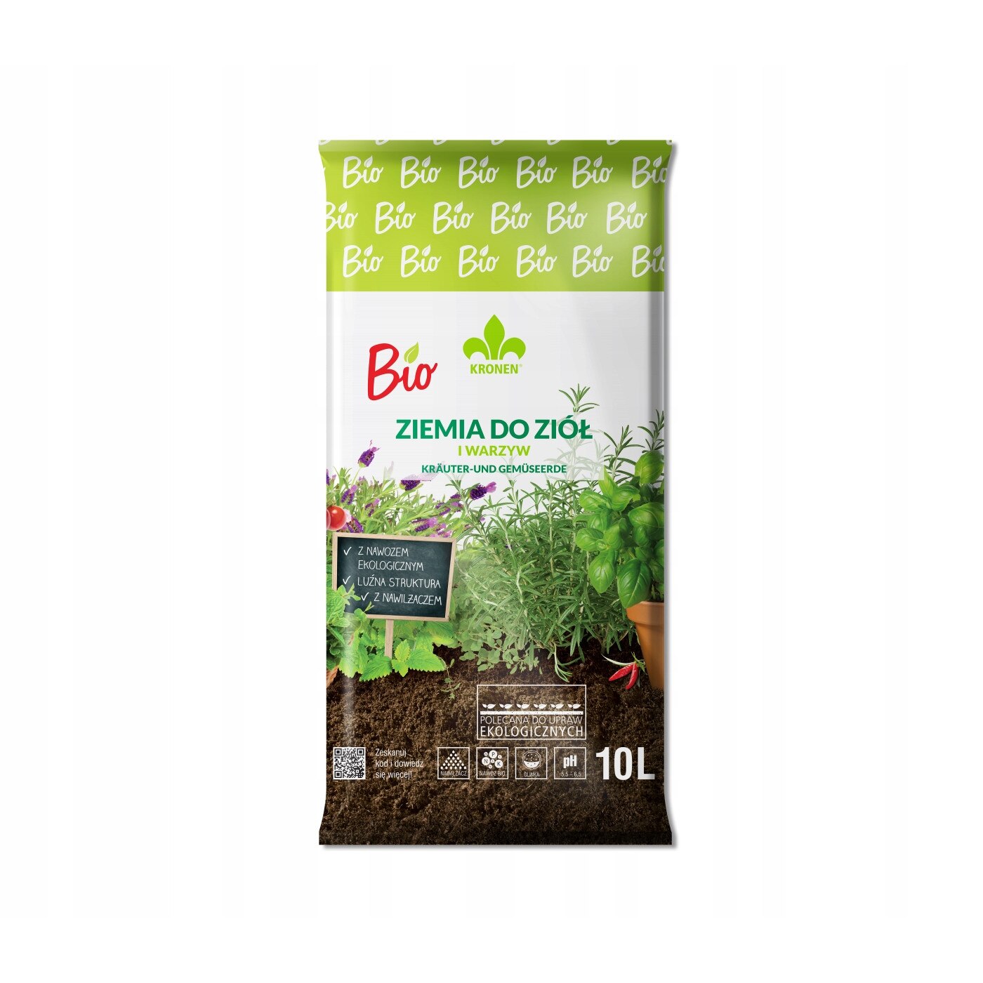 Sol bio pentru semanat ierburi, Kronen, 10 l - eMAG.ro