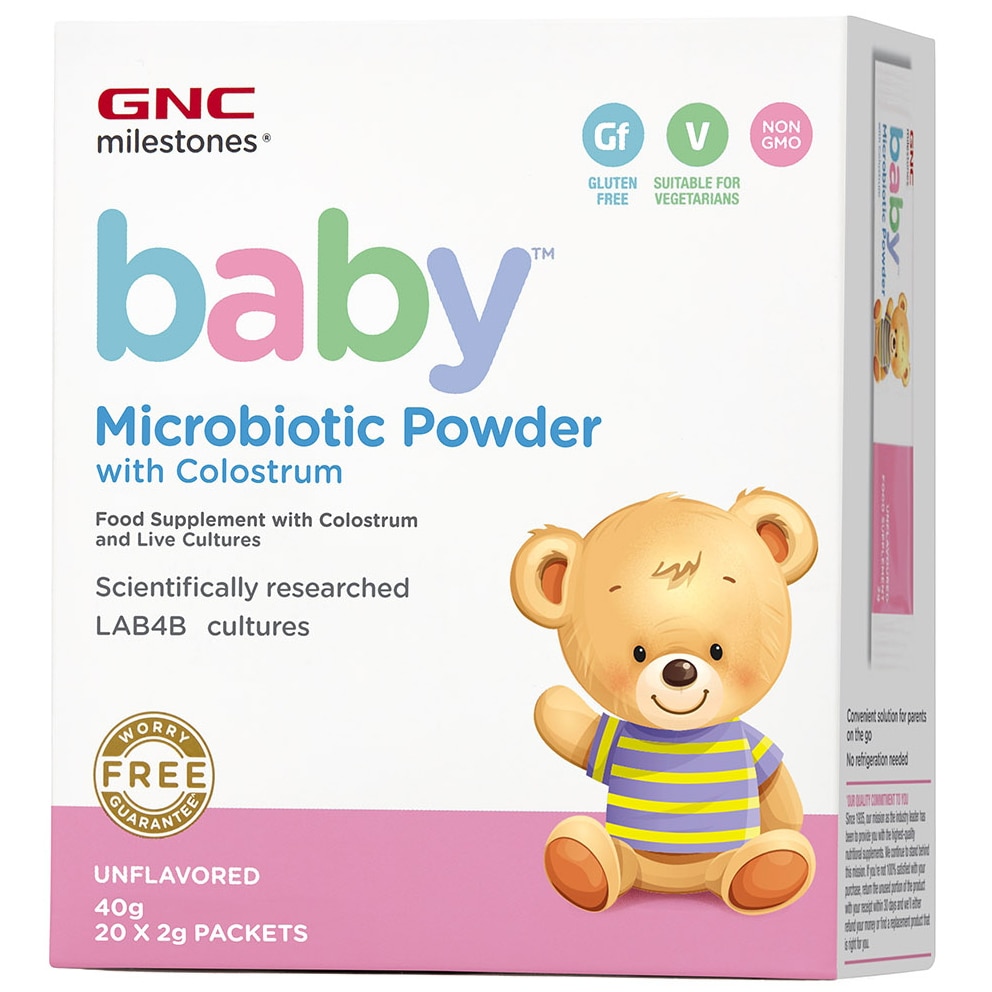 GNC Milestones Baby Microbiotic Pudra cu Colostru, Fara Aroma, 20 ...