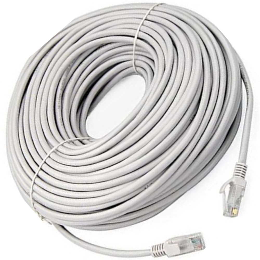 Cablu, ZIK, Retea Internet, UTP, LAN, RJ45, CAT5, 30m, Alb - eMAG.ro