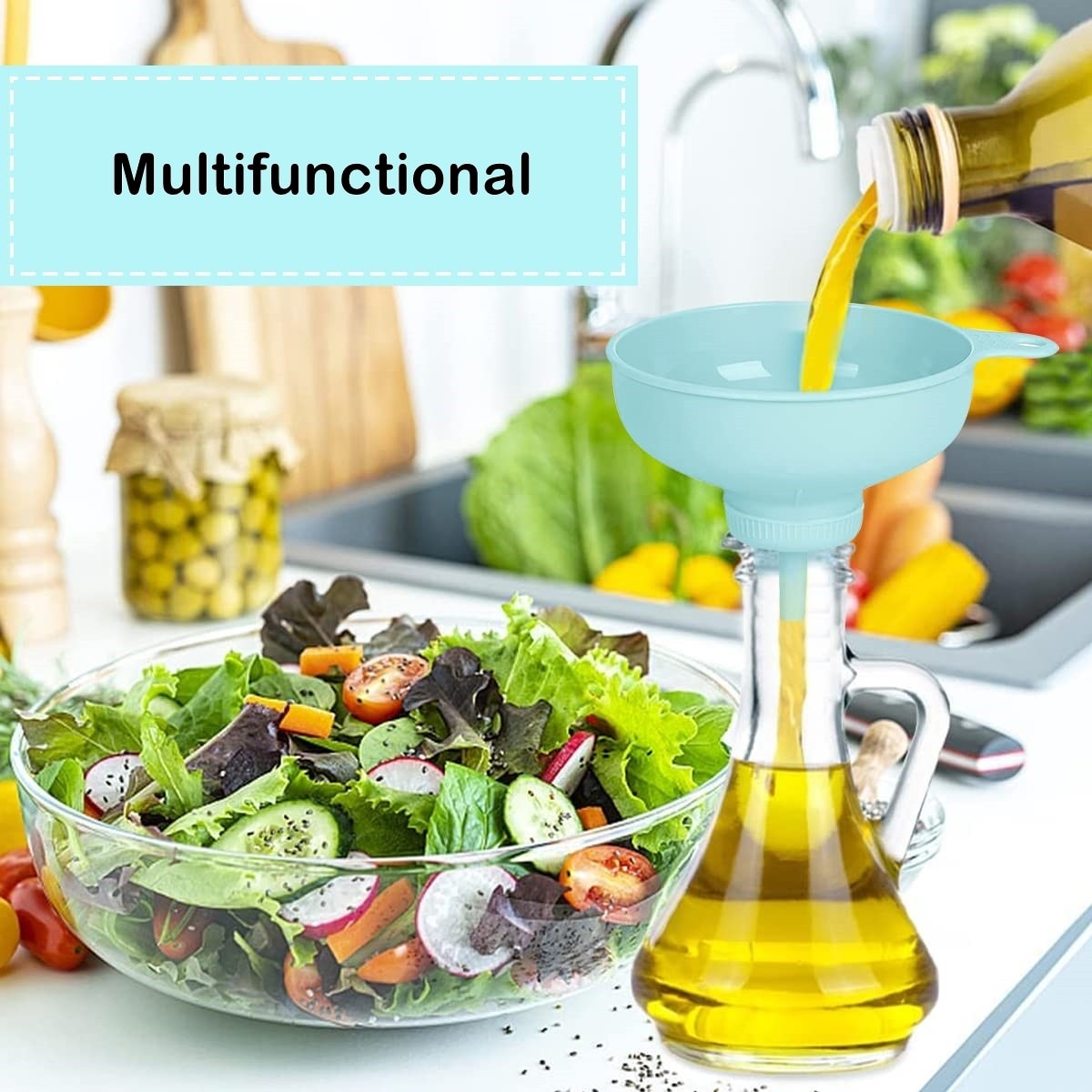 Palnie din plastic 3 in 1 Flippy, doua dimensiuni de scurgere, cu filet ...