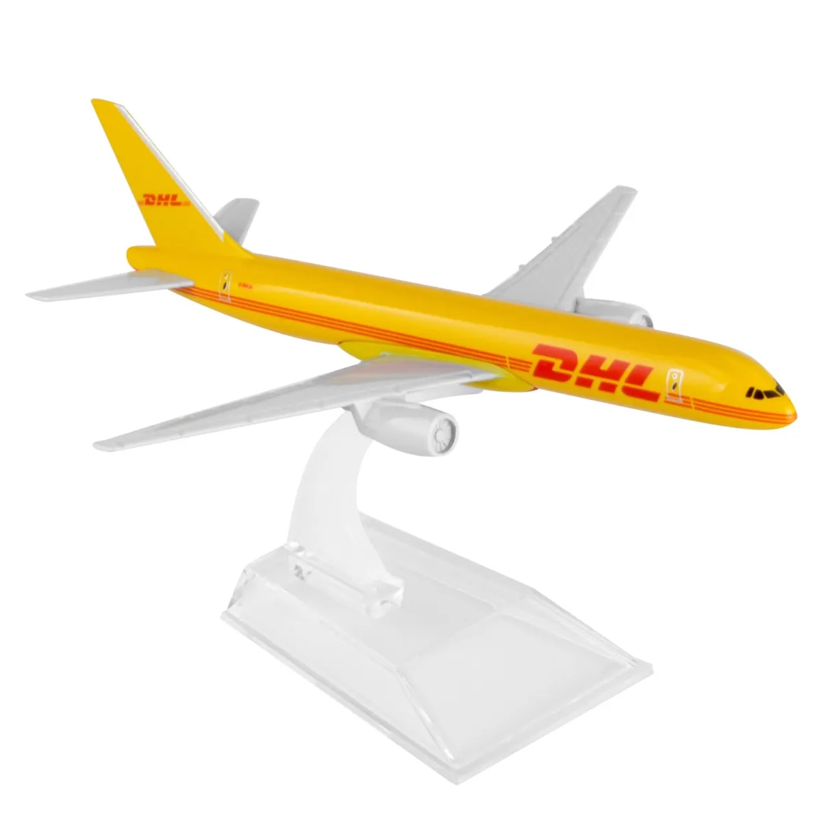 Macheta avion DHL Aviation Boeing B757, metal, 16 cm, Scara 1:400 - eMAG.ro
