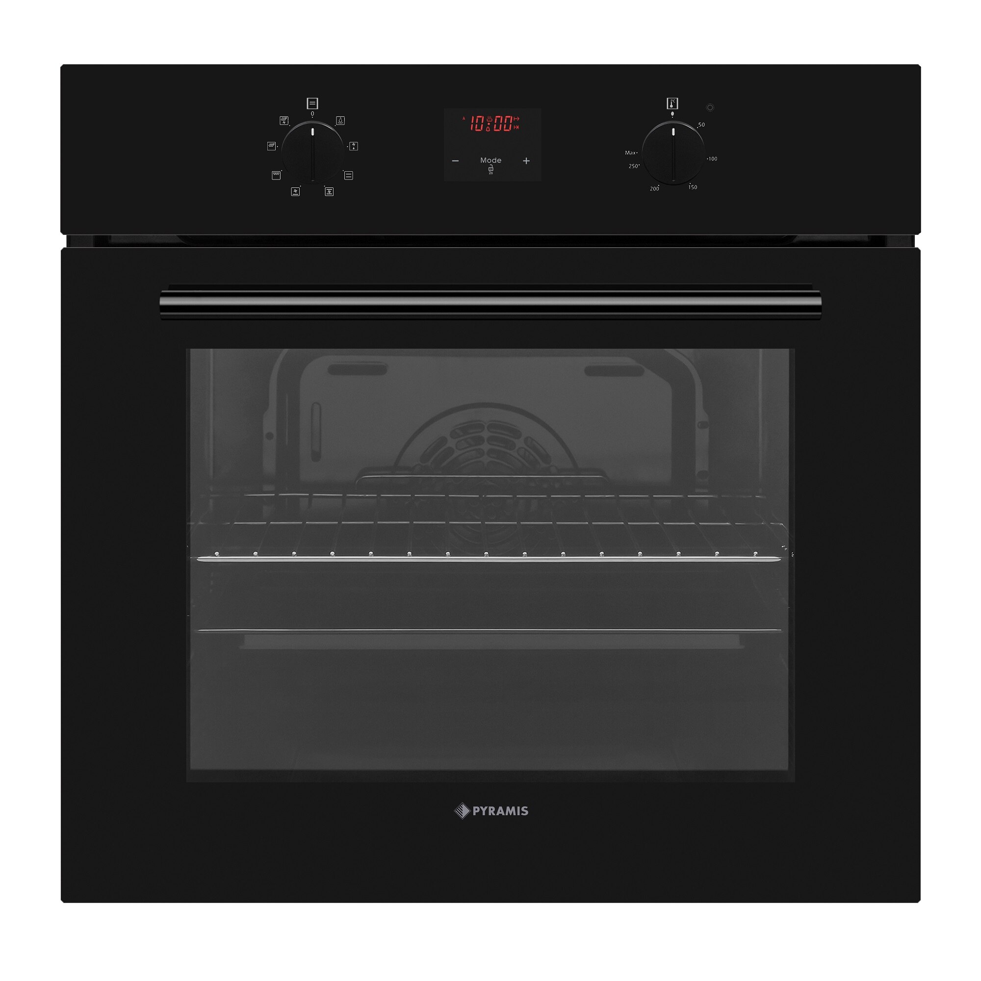 Cuptor electric Pyramis 60IN 80102 FULL BLACK, 8 functii, clasa A ...