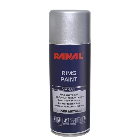 Spray argintiu pentru jante cu efect de aluminiu, 400ml, RANAL - eMAG.ro