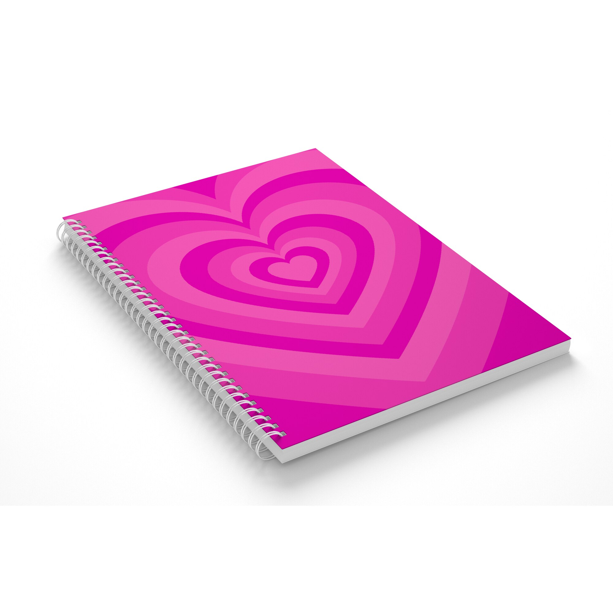 Caiet Studentesc A4, Dictando, Spirala, 60 file, 80g/mp, Inimi, Roz ...