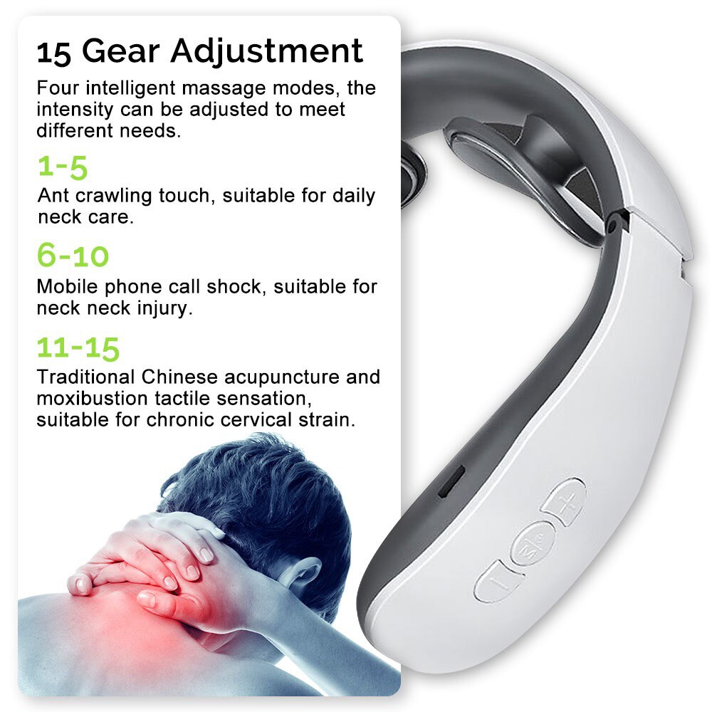Aparat Inteligent de Masaj Cervical, Madette Line, Cu Stimulare ...