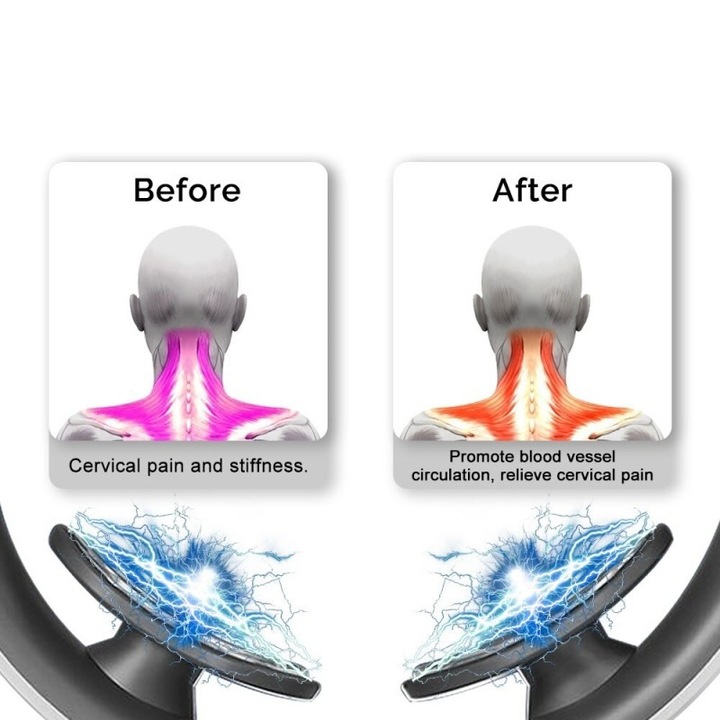 Aparat Inteligent de Masaj Cervical, Madette Line, Cu Stimulare ...