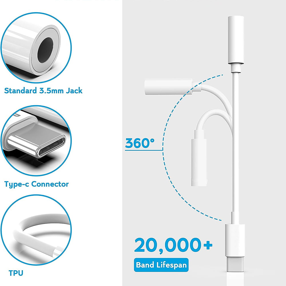 Cablu auxiliar Type-C la mufa audio Jack 3.5mm Auto/Casti/Boxe Active ...