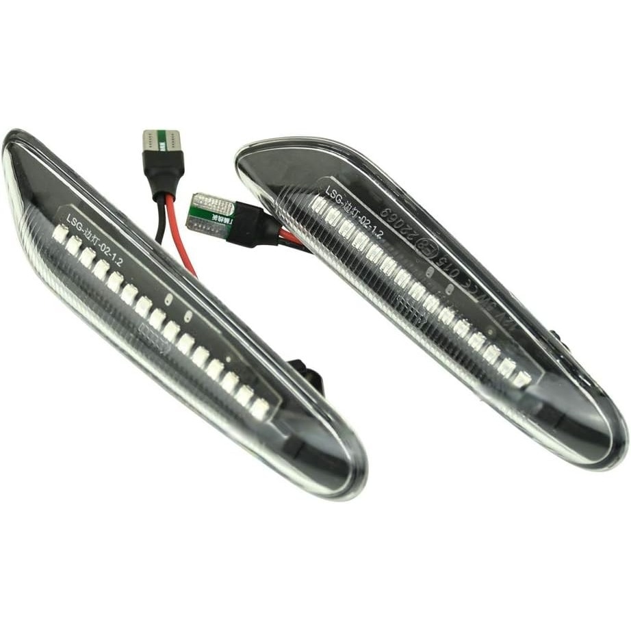 Set 2 Semnalizari Dinamice Secventiale aripa LED compatibil cu BMW E46 E36 E90 E91 E60 E61 E87 ...