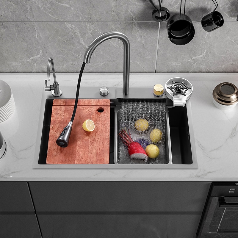 Chiuveta multifunctionala din otel inoxidabil cu accesorii incluse, 2 ...