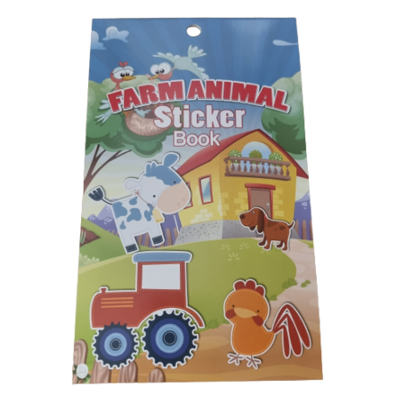 Album de stickere, model animale ferma, 6 pagini - eMAG.ro