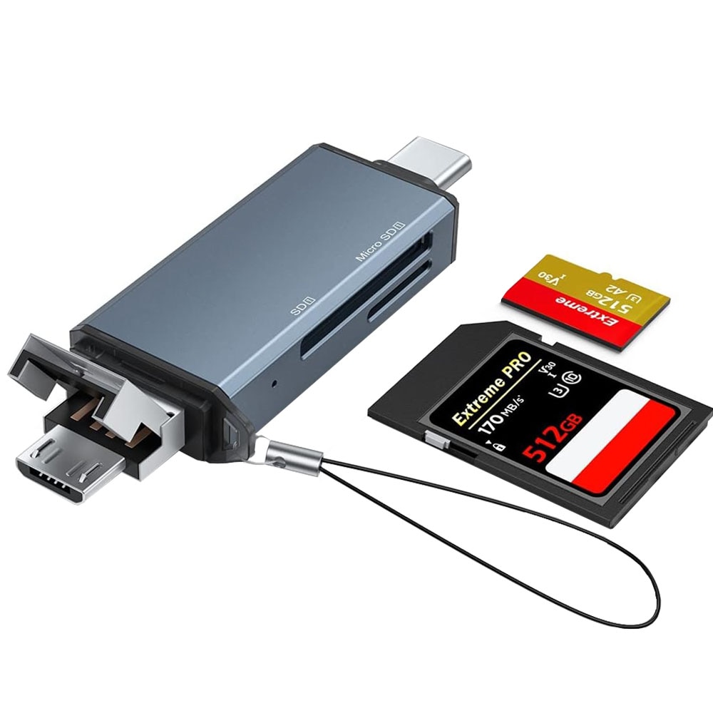 Cititor de carduri, USB 3.0, Gri - eMAG.ro