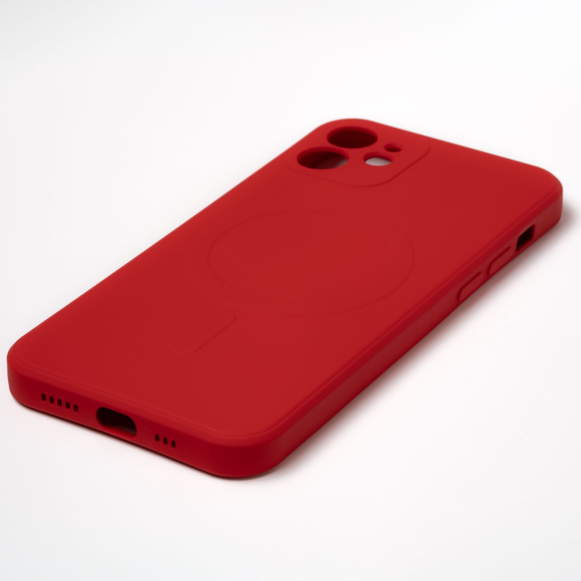 Husa pentru iPhone 12 ZAFIT®, cu incarcare Magsafe, Silicon, Rosu - eMAG.ro