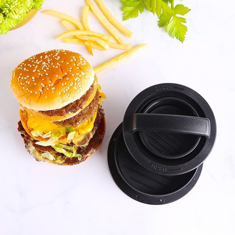 Presa dubla pentru hamburgeri 2 in 1, forma si presa, doua dimensiuni ...