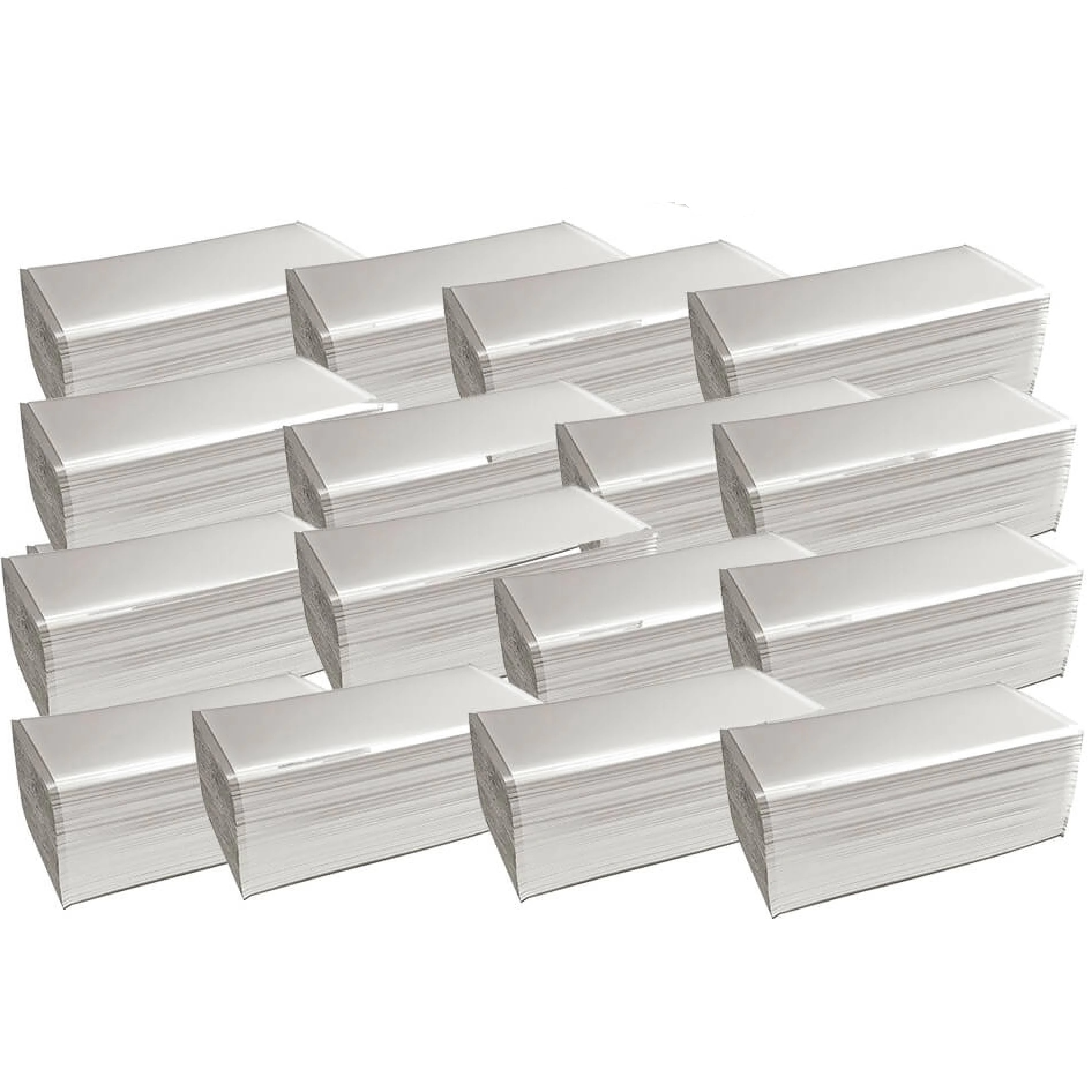 Prosoape pliate albe, Horeca eco, 2 straturi, Bax 20 pachete x 150 foi ...