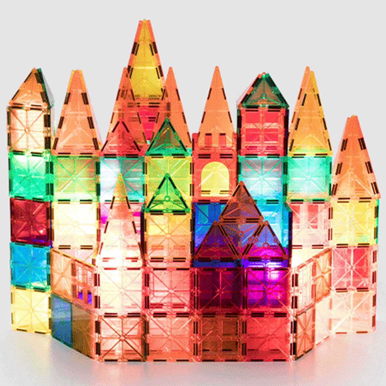 Set piese magnetice 3D Magnetic Building Tiles, 32 piese, 29 cm x 26 cm ...