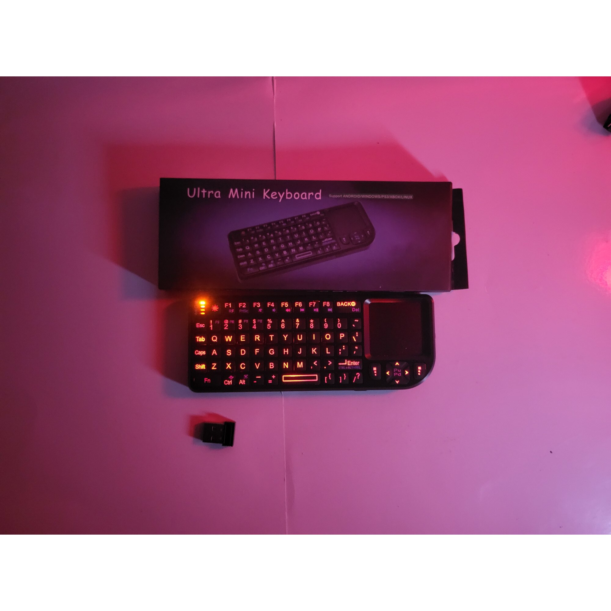 Mini tastatura gaming wireless, negru - eMAG.ro