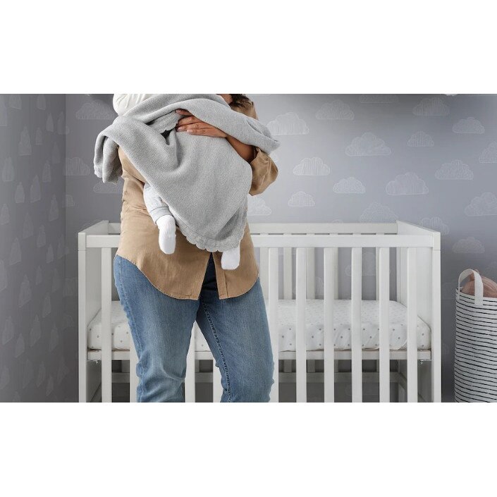 Patura bebe, tricotat/gri, 70x90 cm - eMAG.ro