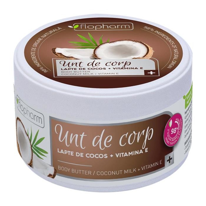 Unt De Corp, Flopharm, Cu Lapte De Cocos, 250 g - eMAG.ro