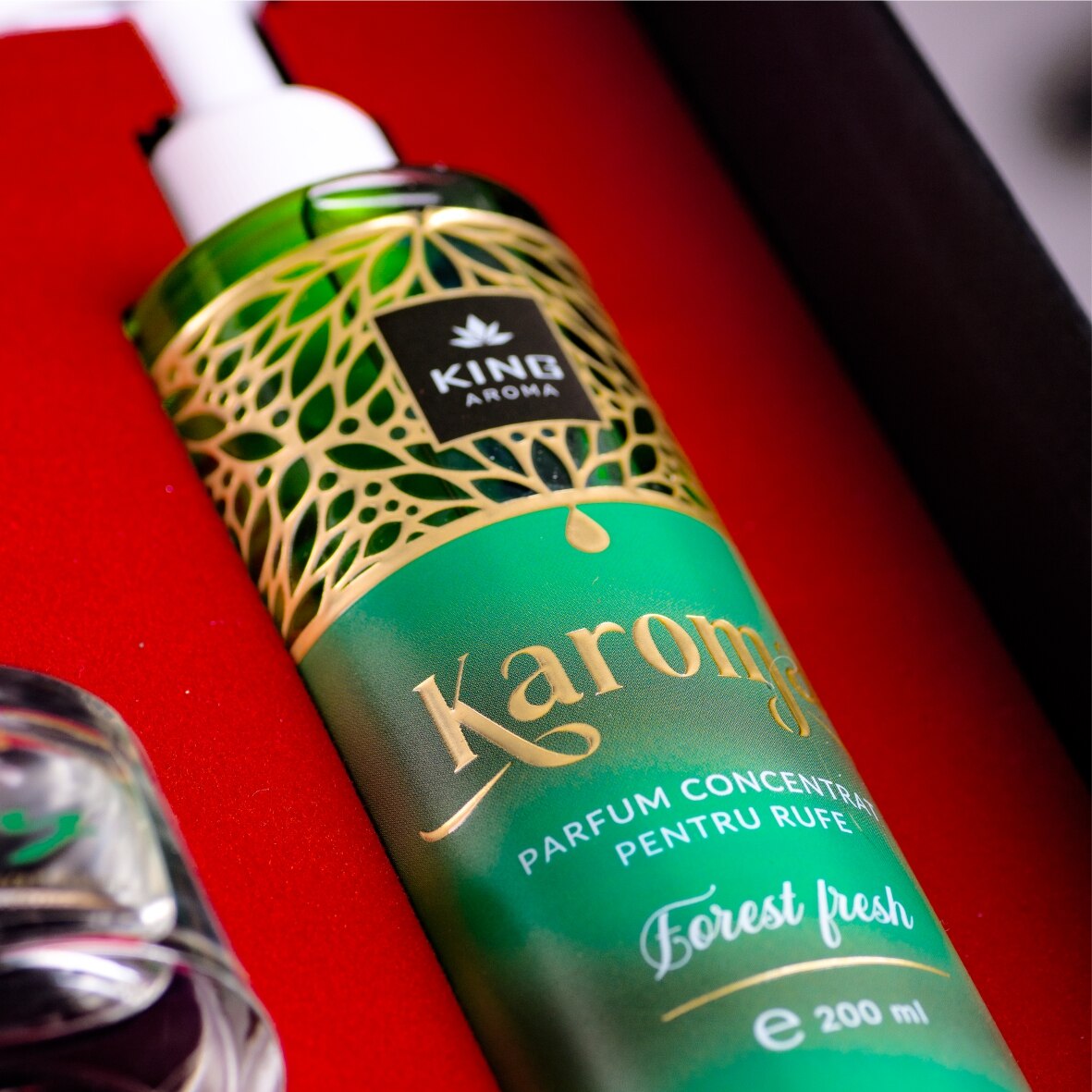 Cutie Karoma 3 piese, Parfum rufe Forest Fresh, 200 ml, Odorizant auto ...