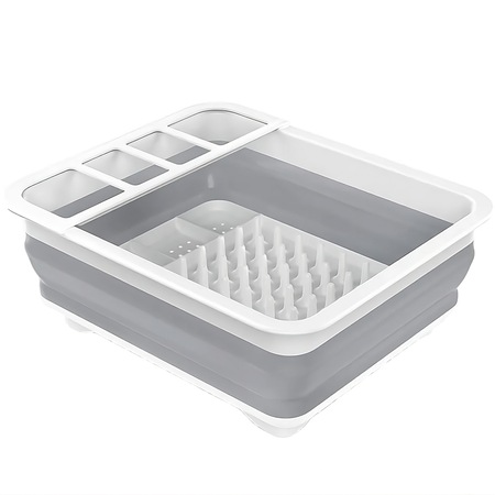 Uscator Pliabil Pentru Vase Si Tacamuri Cu Picurator, Pentru Bucatarie ...