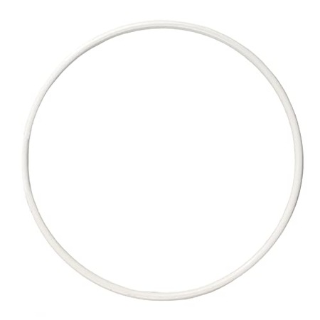 Inel cerc, Netuno, Metal, 10 cm, Alb - eMAG.ro